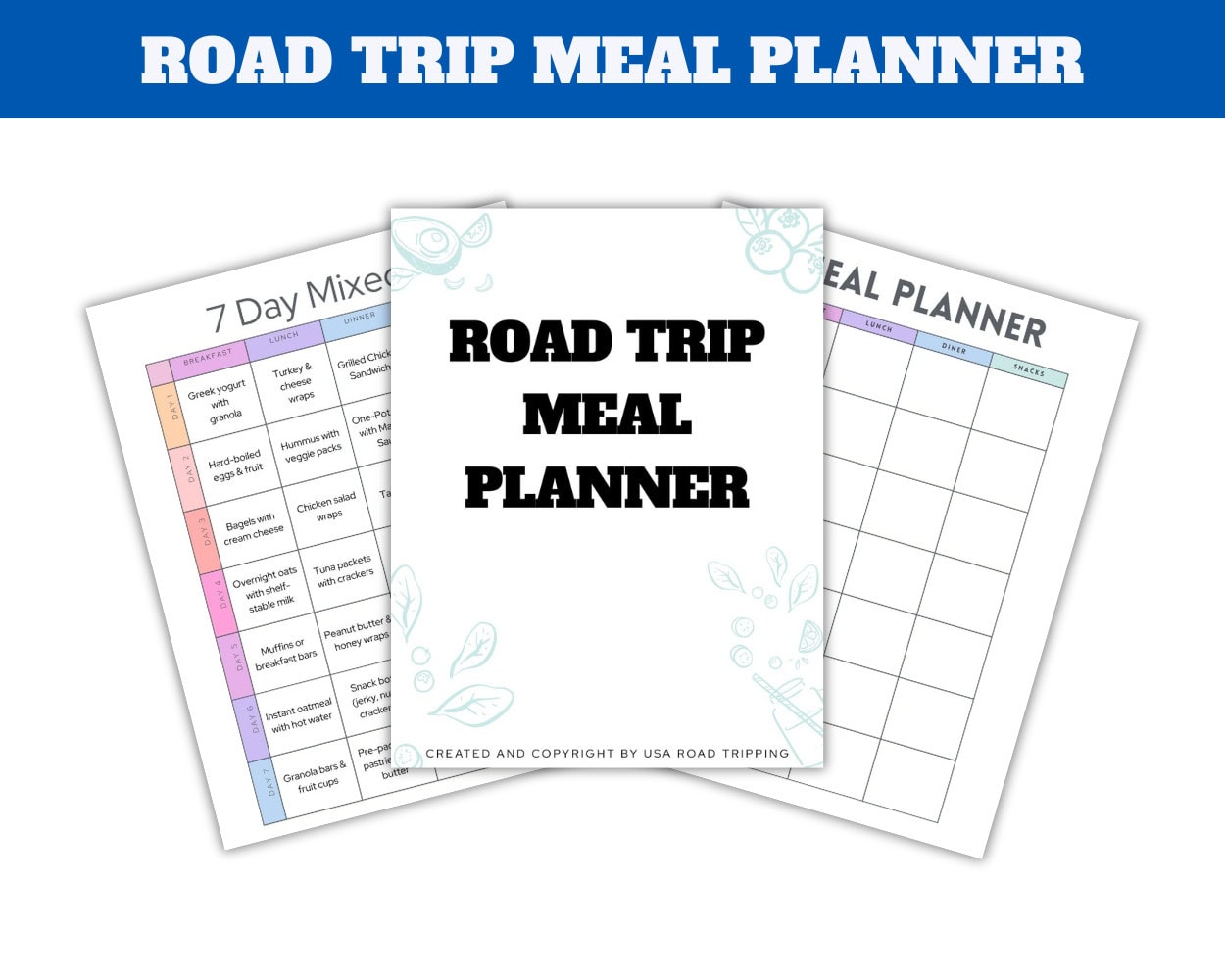 The Ultimate Road Trip Meal Planner (With Printable Shopping List)